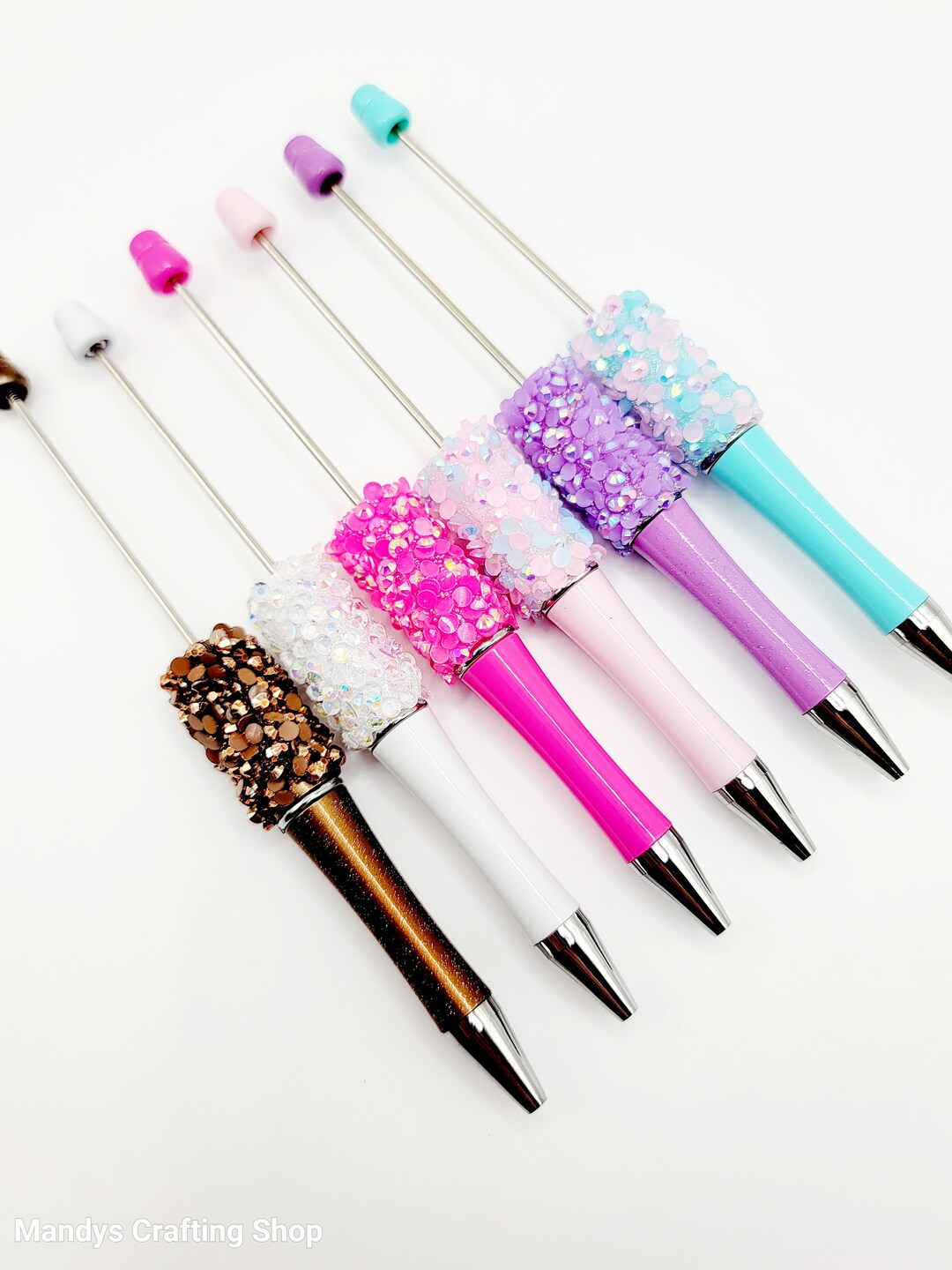 DIY Beadable Plastic Pens, DIY Diamond Sparkle Beadable Pens, Plastic ...