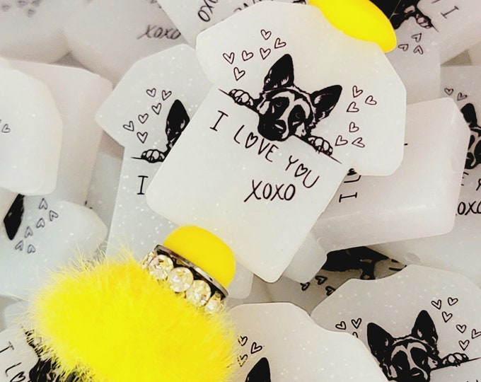 SET OF 2, German Shepard Dog Focal, Dog Silicone Bead, Dog Lover Pen ...