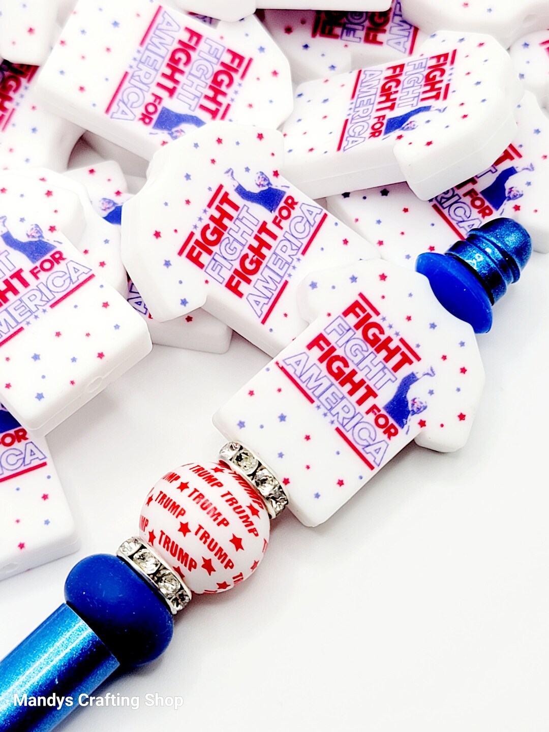 Fight Fight Fight Trump Pen Bead, Trump Focal Bead, Republican Party ...