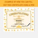 Gold Star Certificate for Kids, Kids Congratulations Certificate ...
