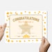 Gold Star Certificate for Kids, Kids Congratulations Certificate ...