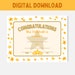 Gold Star Certificate for Kids, Kids Congratulations Certificate ...
