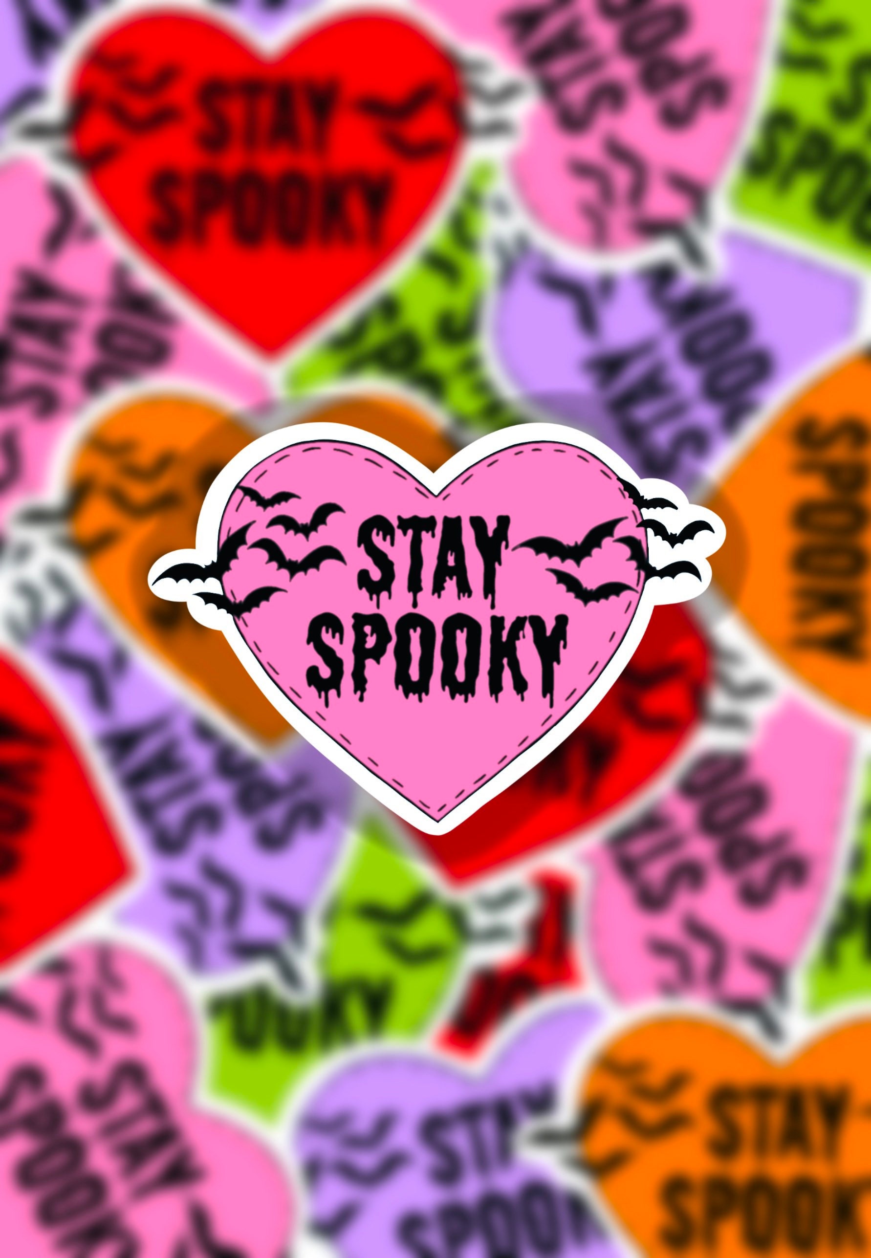 Stay Spooky Stickers Halloween Stickers Bat Stickers - Etsy