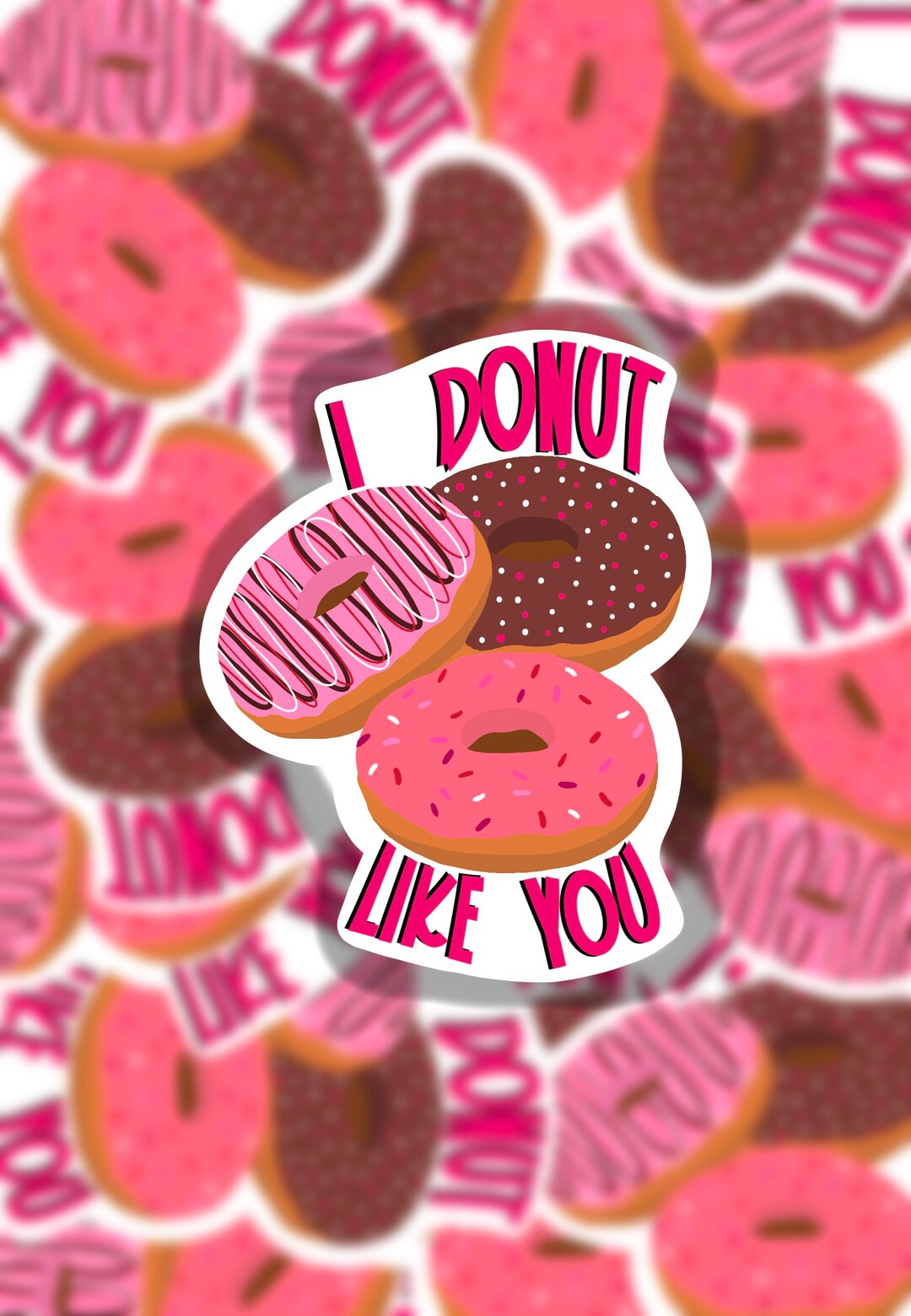 Donut Stickers, Food Stickers, Laptop Stickers, Handmade Stickers ...