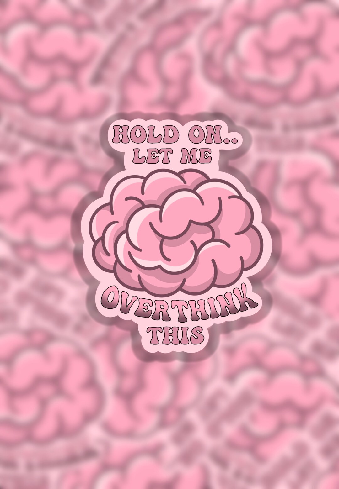 Overthinking Stickers, Mental Health Stickers, Funny Stickers, Laptop ...