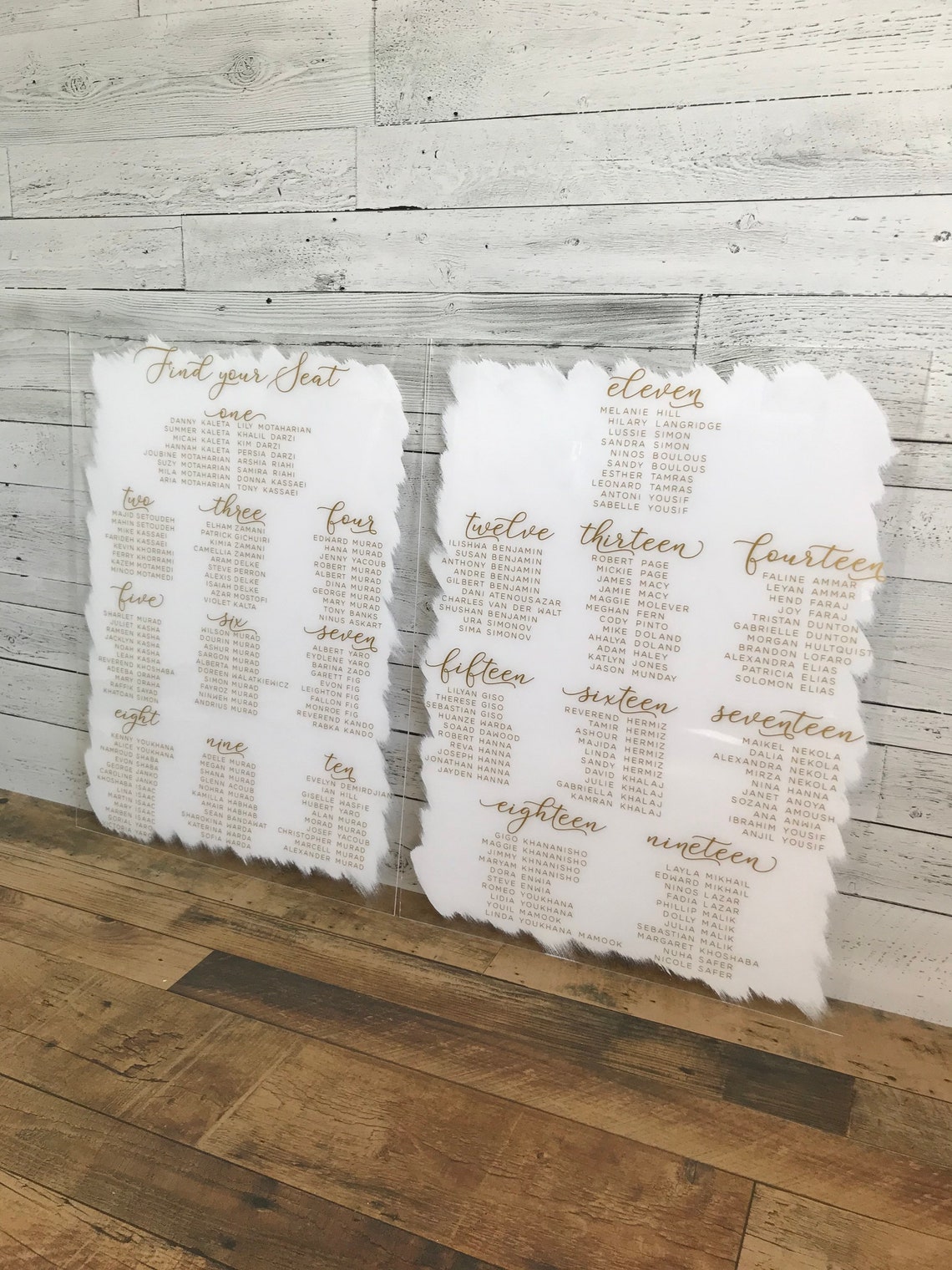 Wedding Seating Chart Find Your Seat Painted Seating Chart - Etsy