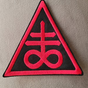 Lucifer's Cross, Leviathan Cross, Sulfur Cross Embroidered Iron on ...