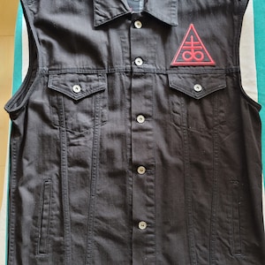 Lucifer's Cross, Leviathan Cross, Sulfur Cross Embroidered Iron on ...