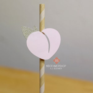 Peach Straw Toppers / Georgia Peach Straw Toppers/ Just Peachy Straw ...