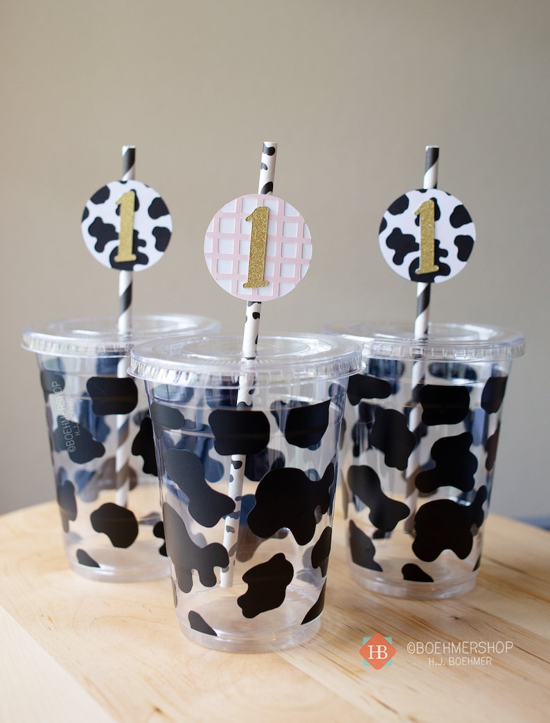Plastic Disposable Cow Cups/cow Birthday Cup/cow Party Cup/cow - Etsy