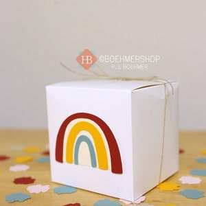 Boho Rainbow Gift Boxes / Boho Rainbow Favor Boxes / Boho Rainbow Party ...