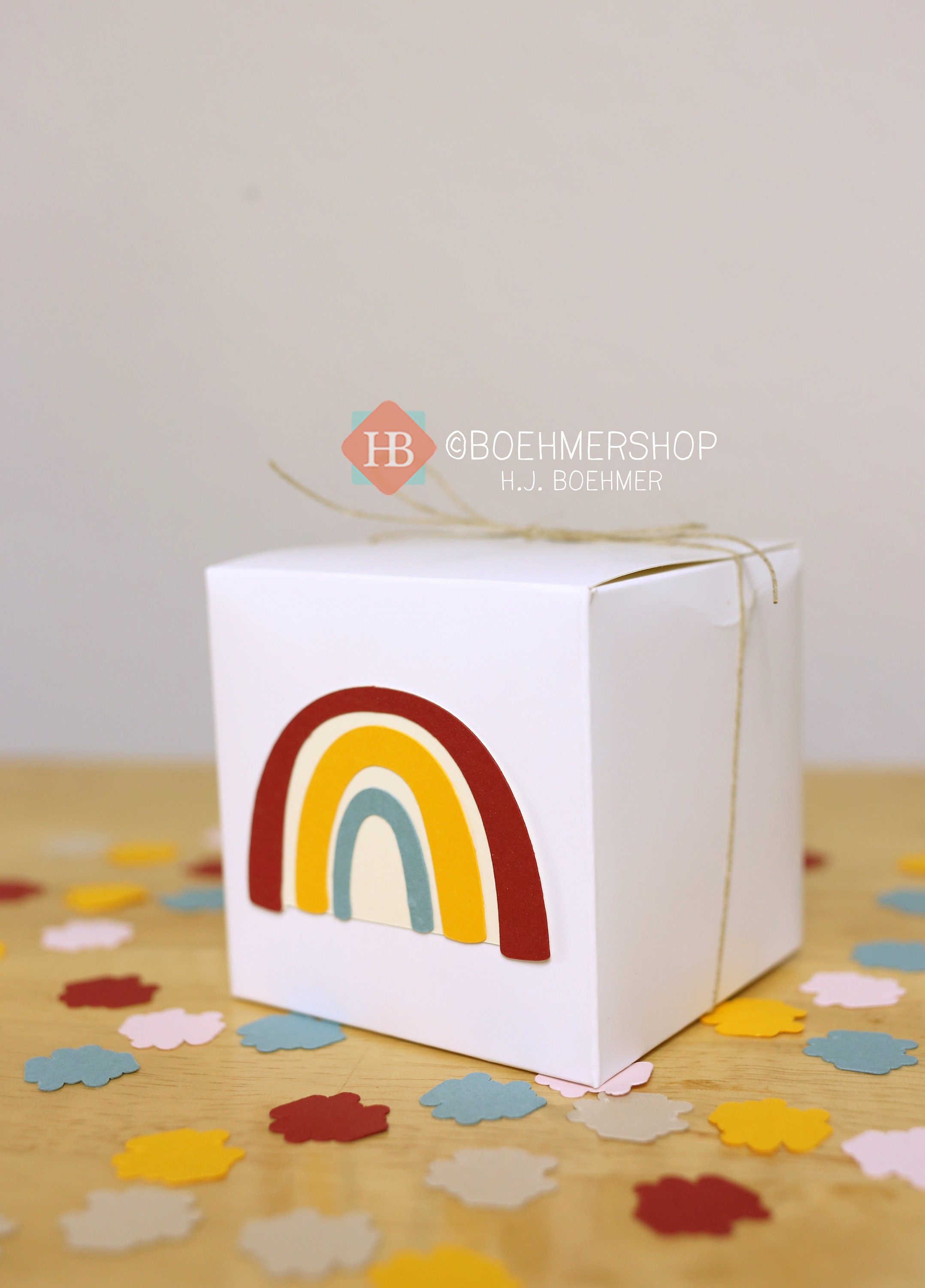 Boho Rainbow Gift Boxes / Boho Rainbow Favor Boxes / Boho | Etsy