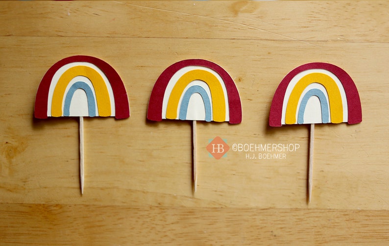 Boho Rainbow Favor Boxes, Party Gift Box (set of 6 or 12) - Etsy