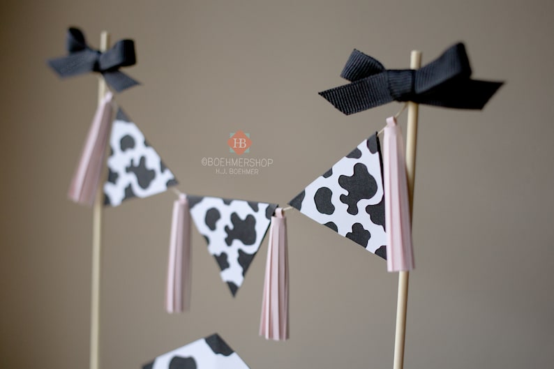 Cow Birthday Cake Topper/cow First Birthday Cake Topper/cow Cake Topper ...