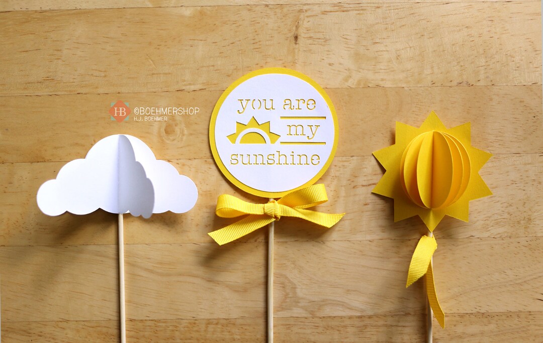 Sunshine 3D Centerpiece/sunshine Centerpiece Sticks/sun Center Piece ...