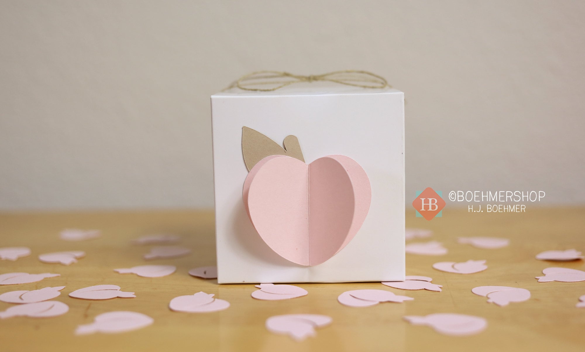 Peach Gift Boxes / Peach Favor Boxes / Peach Birthday Favors / | Etsy