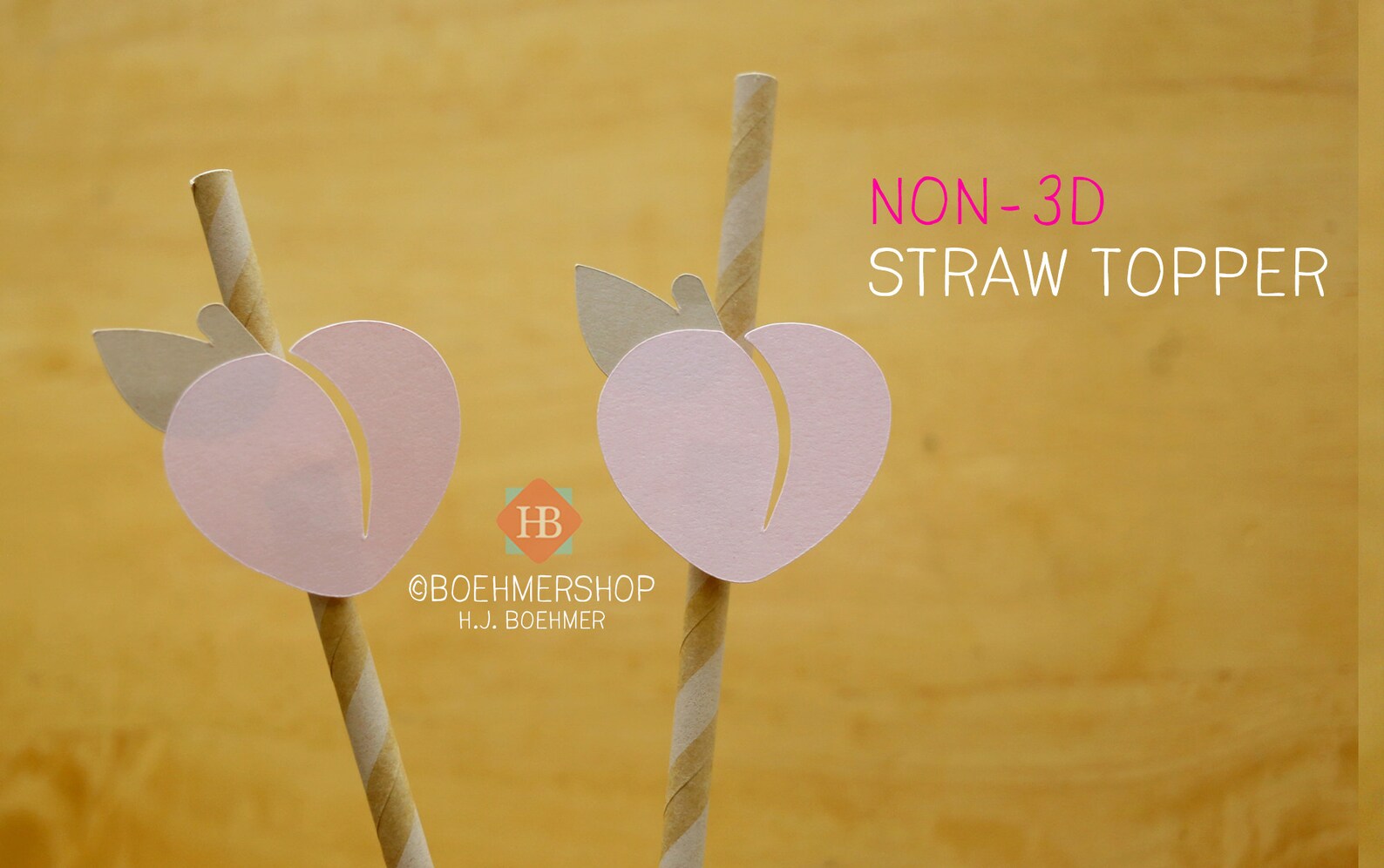Peach Straw Toppers / Georgia Peach Straw Toppers/ Just Peachy Straw ...