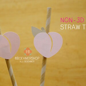 Peach Straw Toppers / Georgia Peach Straw Toppers/ Just Peachy Straw ...