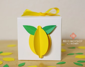 Lemon Gift Boxes / Lemon Favor Boxes / Lemon Theme / Lemon - Etsy
