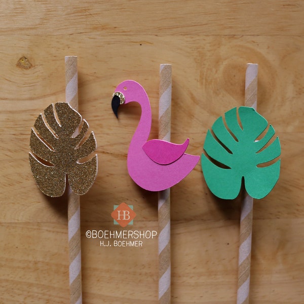 Flamingo Straws - Etsy