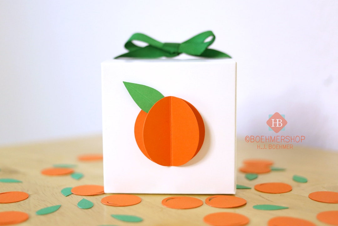 Orange Favor Boxes / Orange Theme / Orange Party / Orange Detail ...