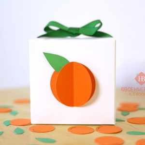 Orange Favor Boxes / Orange Theme / Orange Party / Orange Detail ...