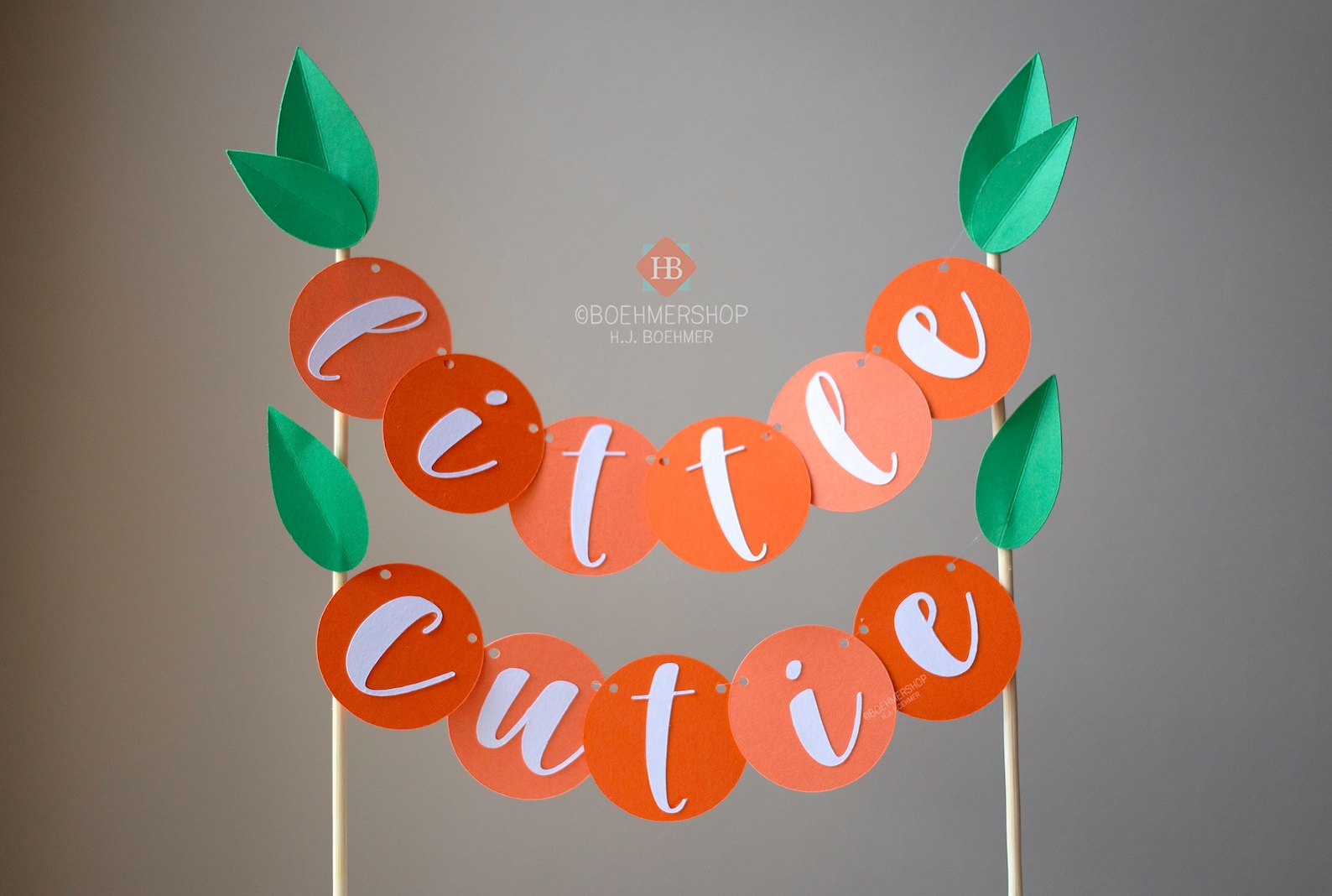 Little Cutie Orange Cake Topper/orange Cake Topper/cutie Cake - Etsy