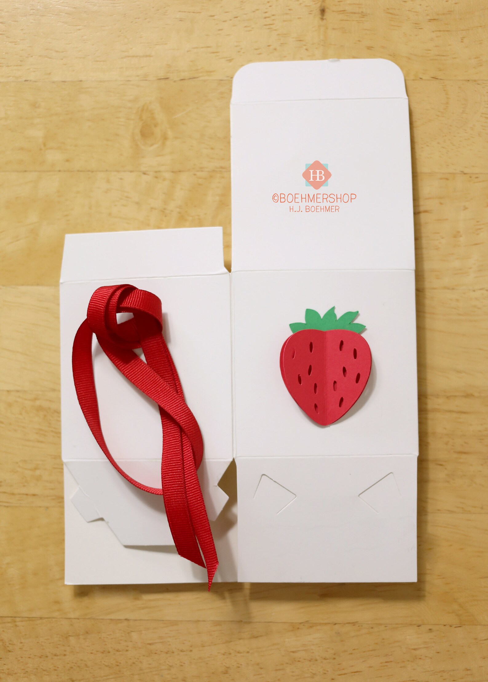 Strawberry Gift Boxes/strawberry Favor Boxes/strawberry Theme ...