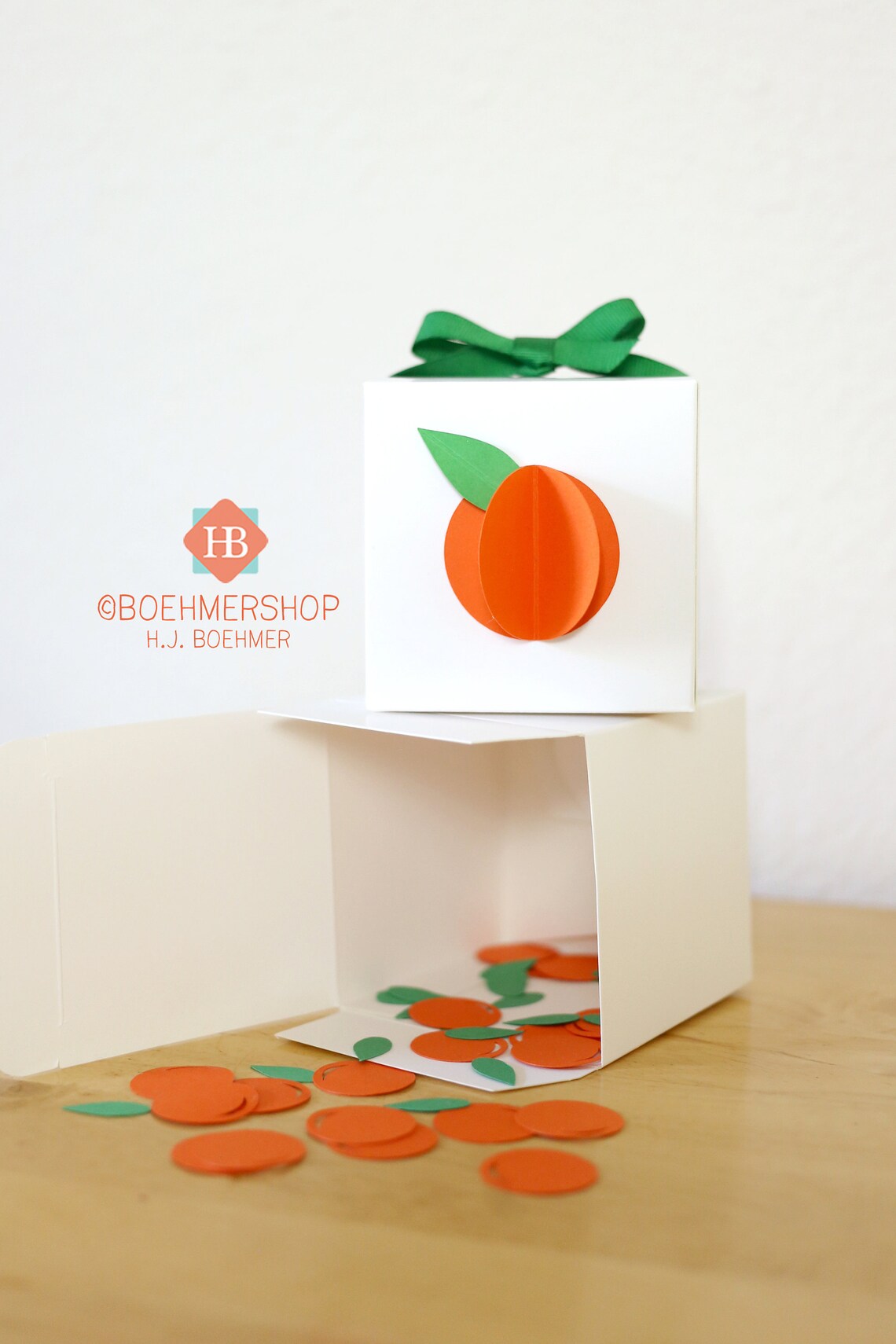 Orange Party Favor Boxes, Little Cutie Theme (ships Flat) - Etsy