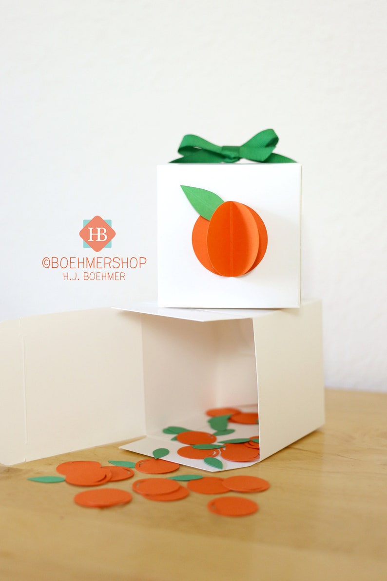 Orange Favor Boxes / Orange Theme / Orange Party / Orange - Etsy