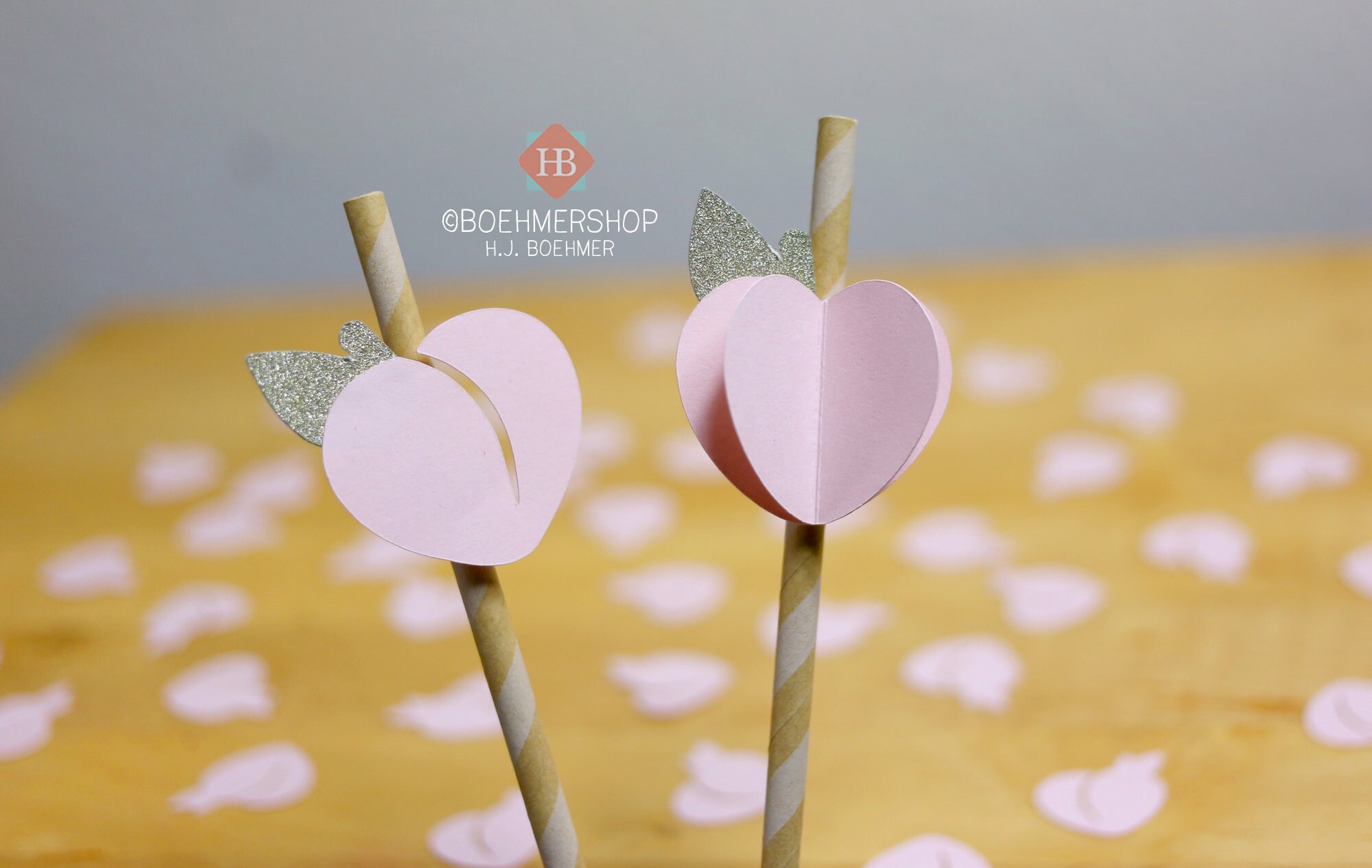 Peach Gift Boxes / Peach Favor Boxes / Peach Birthday Favors / - Etsy