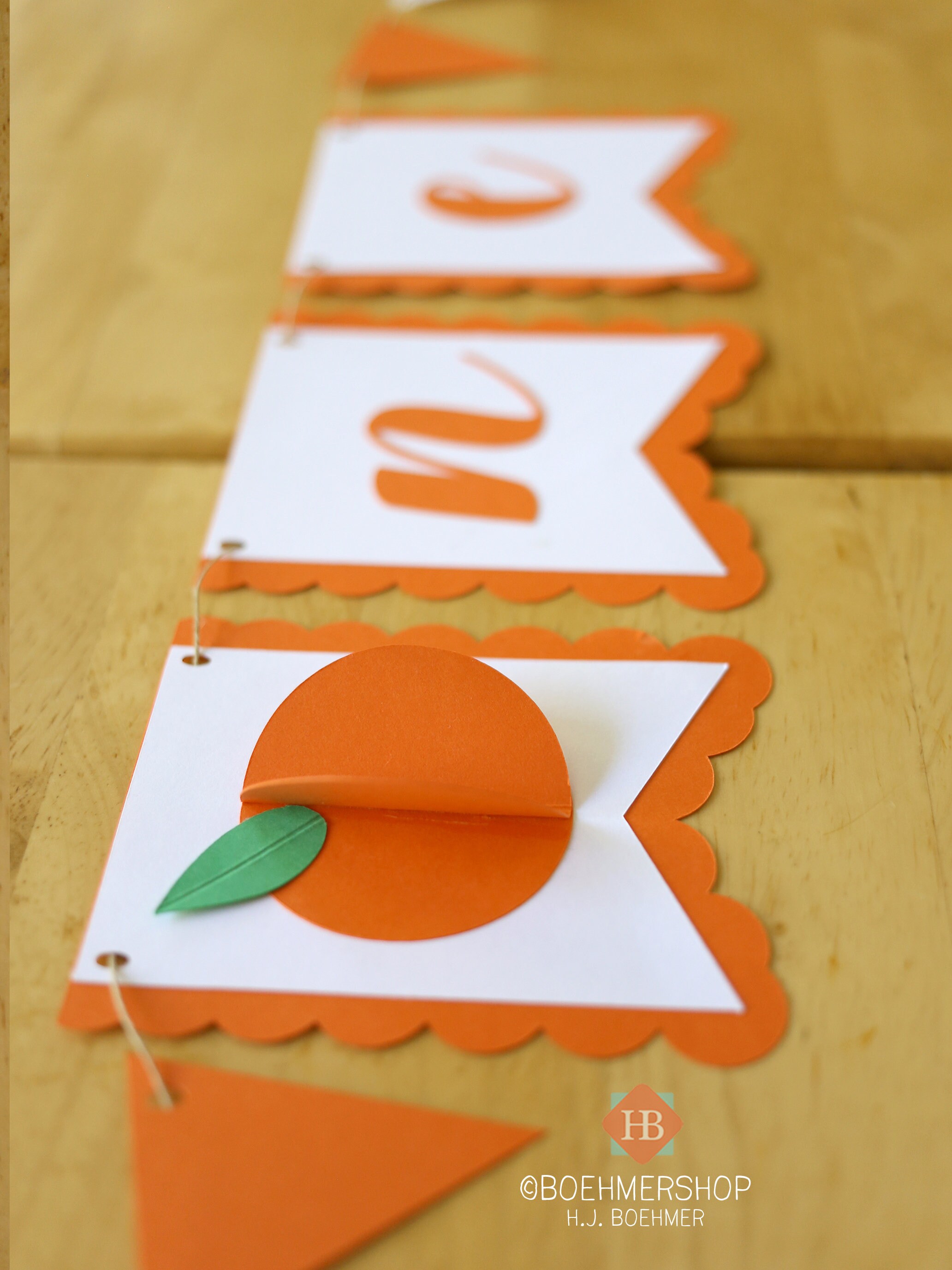 Little Cutie Garland / Little Cutie Orange Banner / Orange - Etsy