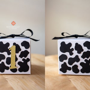 Cow Favor Box/cow Birthday Favor Box/cowboy Favor Box/cowgirl Favor Box ...