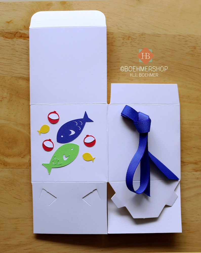 Fishing Favor Box/the Big One Favor Boxes/fish Favor Box - Etsy