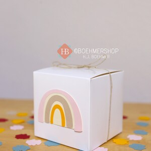 Boho Rainbow Gift Boxes / Boho Rainbow Favor Boxes / Boho Rainbow Party ...