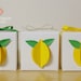 Lemon Gift Boxes / Lemon Favor Boxes / Lemon Theme / Lemon - Etsy
