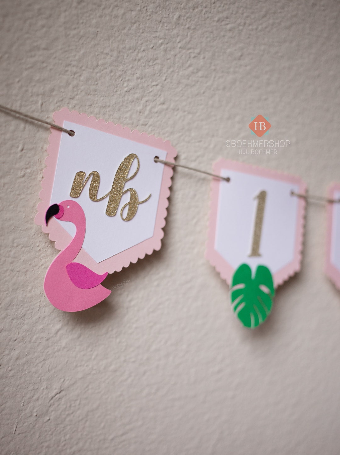 Pineapple Flamingo First Birthday Milestone Photo Garland/flamingo ...