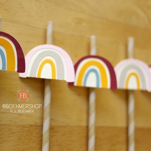 Boho Rainbow Gift Boxes / Boho Rainbow Favor Boxes / Boho Rainbow Party ...