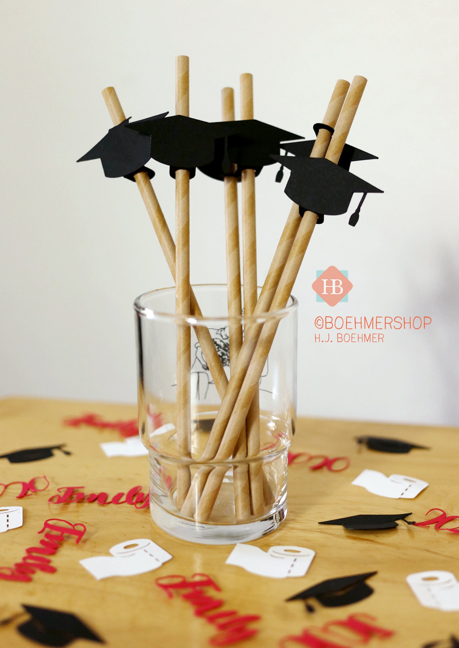 2023 Graduation Straws / Graduation Straw Toppers / 2023 Grad Party ...