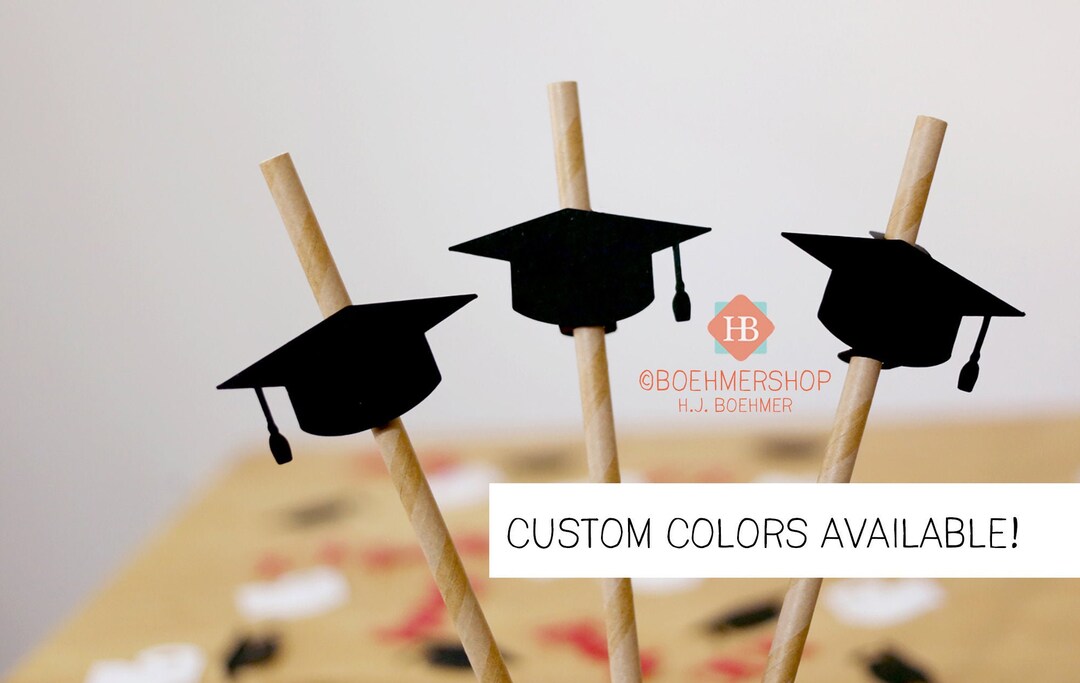 2023 Graduation Straws / Graduation Straw Toppers / 2023 Grad Party ...