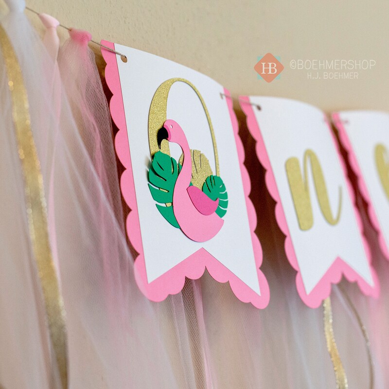 Flamingo Banner - Etsy
