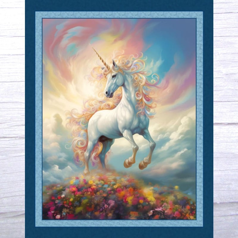 Unicorn Fabric Panel - Etsy