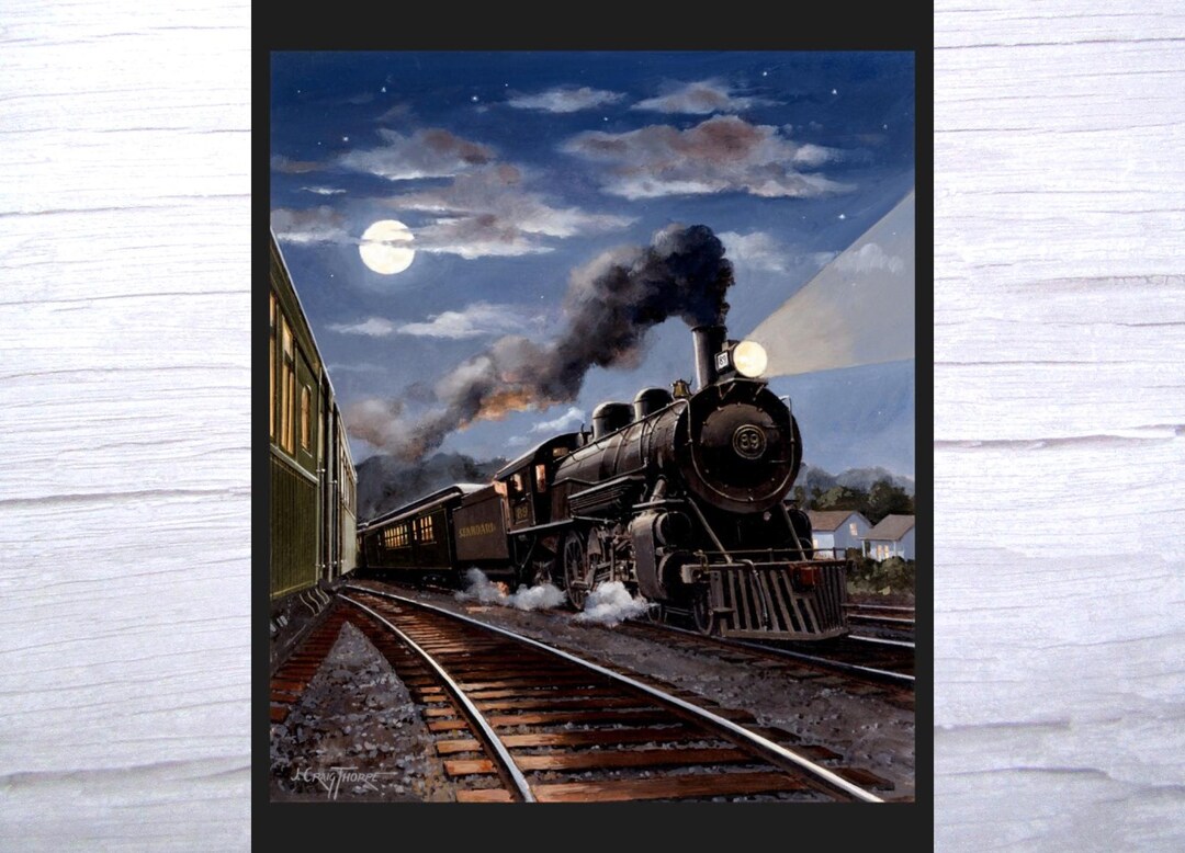 South Carolina Locomotive Train Quilt Panel - MDG Fabrics - 36 X 45 ...