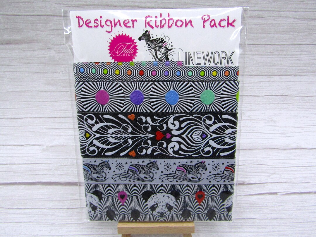 Tula Pink Linework Designer Ribbon Pack Renaissance Ribbons #DP-92 ...