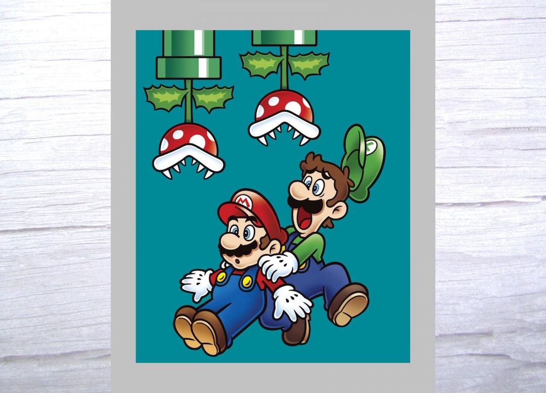 Super Mario Brothers Quilt Panel: Licensed Cotton Fabric (36 X 45) - Etsy