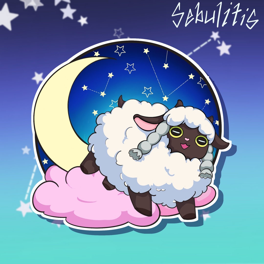 Wooloo Jumping Over the Moon - Etsy
