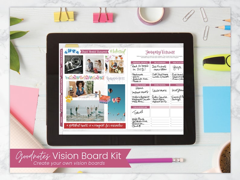 Digital Vision Board Kit GOODNOTES ONLY From Bloom Planners - Etsy