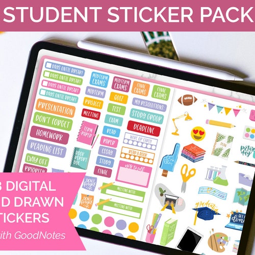 Digital Stickers Digital Planner Stickers Goodnotes - Etsy