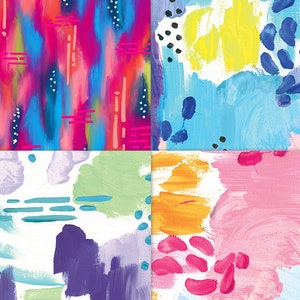 12" X 12" Digital Paper Pack - ABSTRACT - by Bloom Daily Planners - Etsy