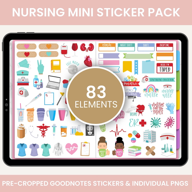 Nursing Stickers - Etsy